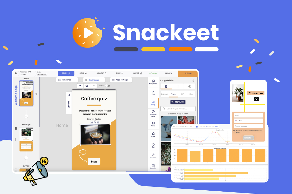 Snackeet | Build engaging web stories